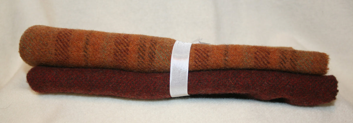 Fat Eighth Mill-dyed Wool Bundle - Contains 2 Coordinating Fat Eighths ...