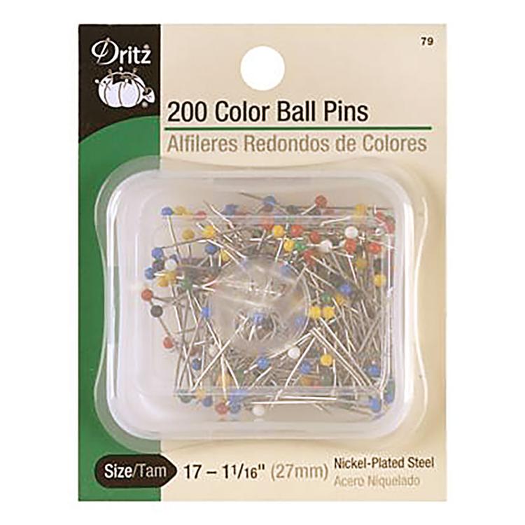 Color Ball Pins 1 1/16 Inch 200 Count – fiddlestix designs