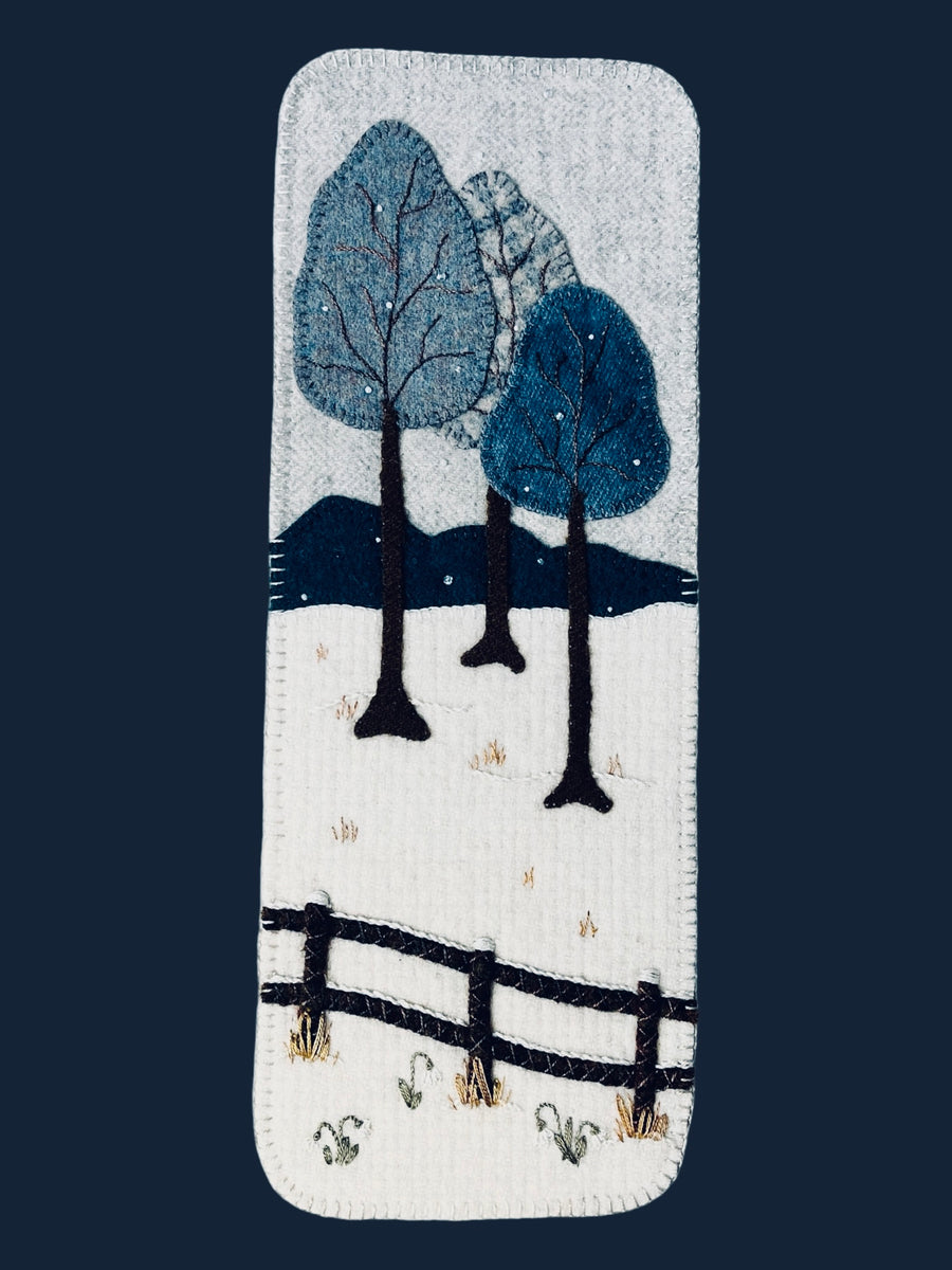 Winter's Hush Wool Applique Pattern by Karen Yaffe – fiddlestix designs