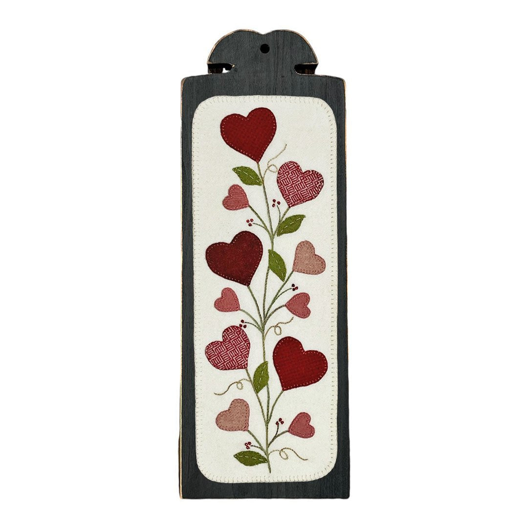 Be Still My Heart Wool Applique Pattern by Karen Yaffe – fiddlestix designs