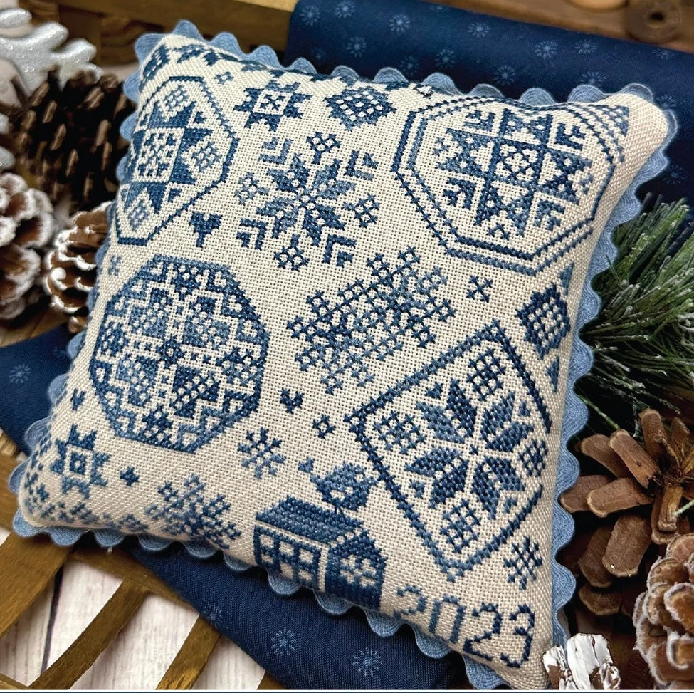 Winter Quaker Cross Stitch Pattern by Lindsey Weight – fiddlestix designs