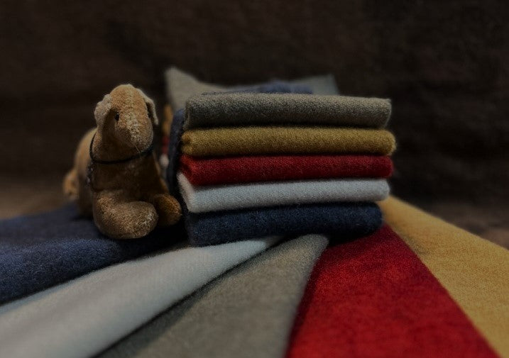 Summer Fun - Hand-Dyed Wool Fabric Bundle by Blackberry Primitives ...