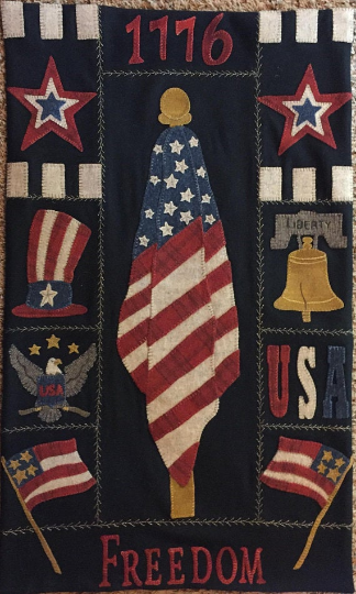 Freedom Wall Quilt Pattern by Cricket Street – fiddlestix designs