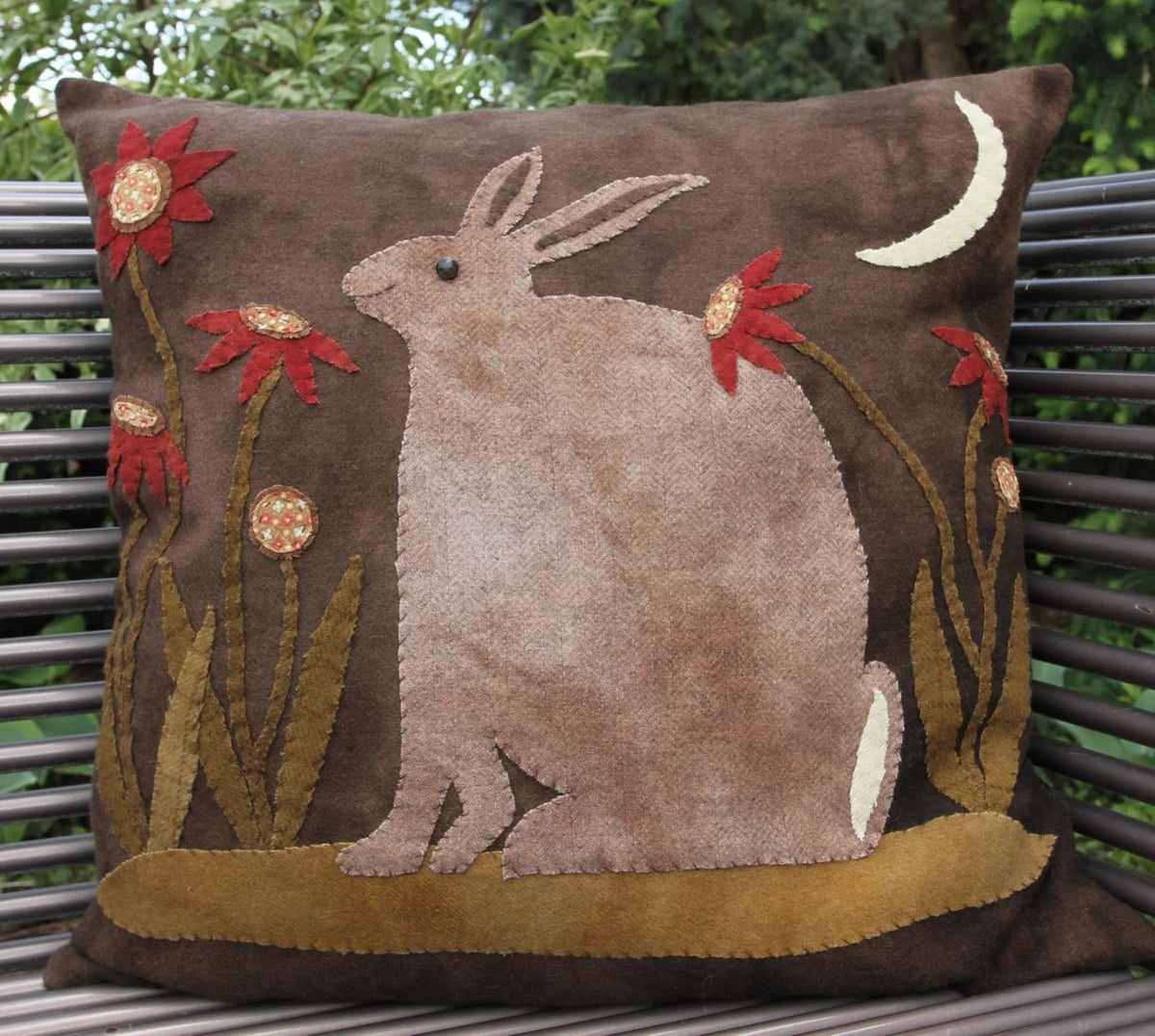Primitive Hare in the Wildflowers Pattern designed by Kay Cloud and La ...