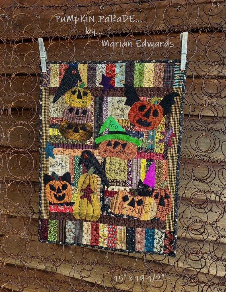 Pumpkin Parade Downloadable Pattern by Marian Edwards – fiddlestix designs