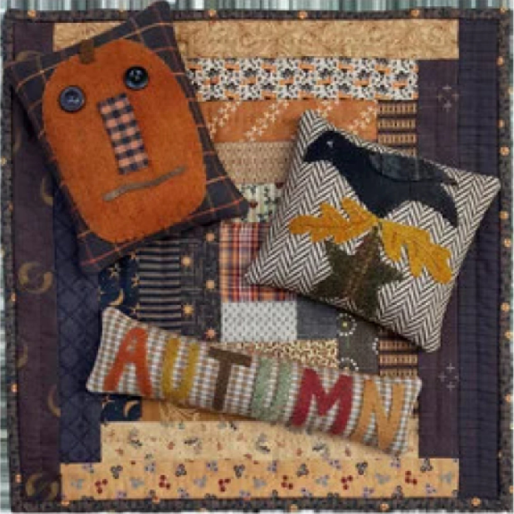 Fall Into Autumn Wall Quilt Plus Pattern by Norma Whaley – fiddlestix ...