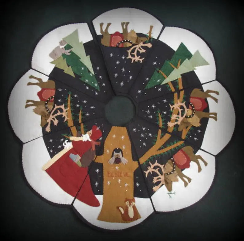 Starry Night 48" Tree Skirt Pattern Design by Cheswick Company ...