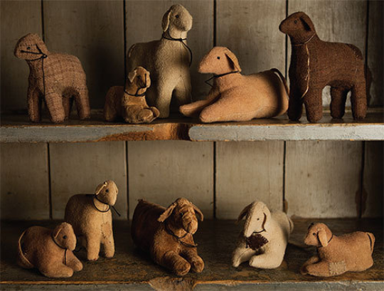 Lambswool Pincushion/shelf sitter Pattern design by Kay Cloud - Kit an ...