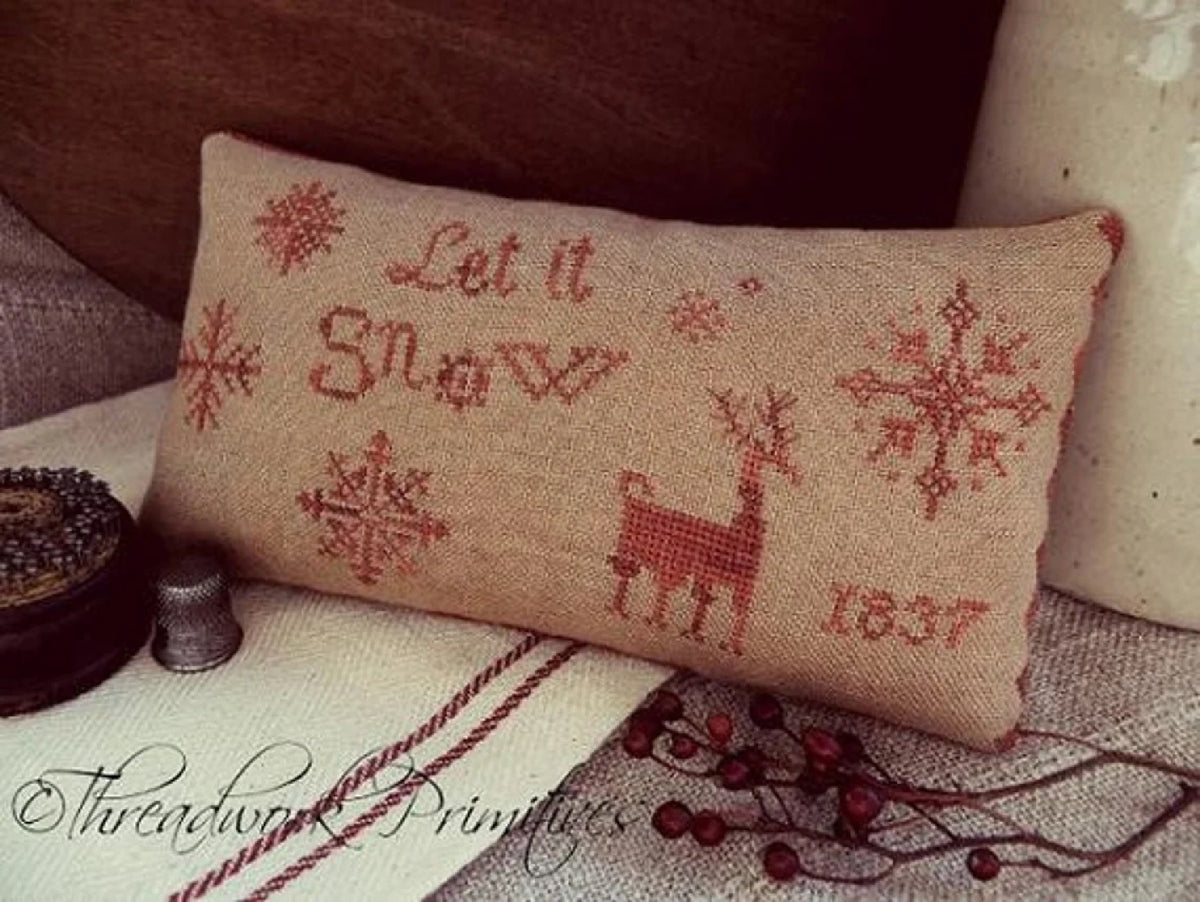 Let it Snow Pattern designed by Threadwork Primitives – fiddlestix designs